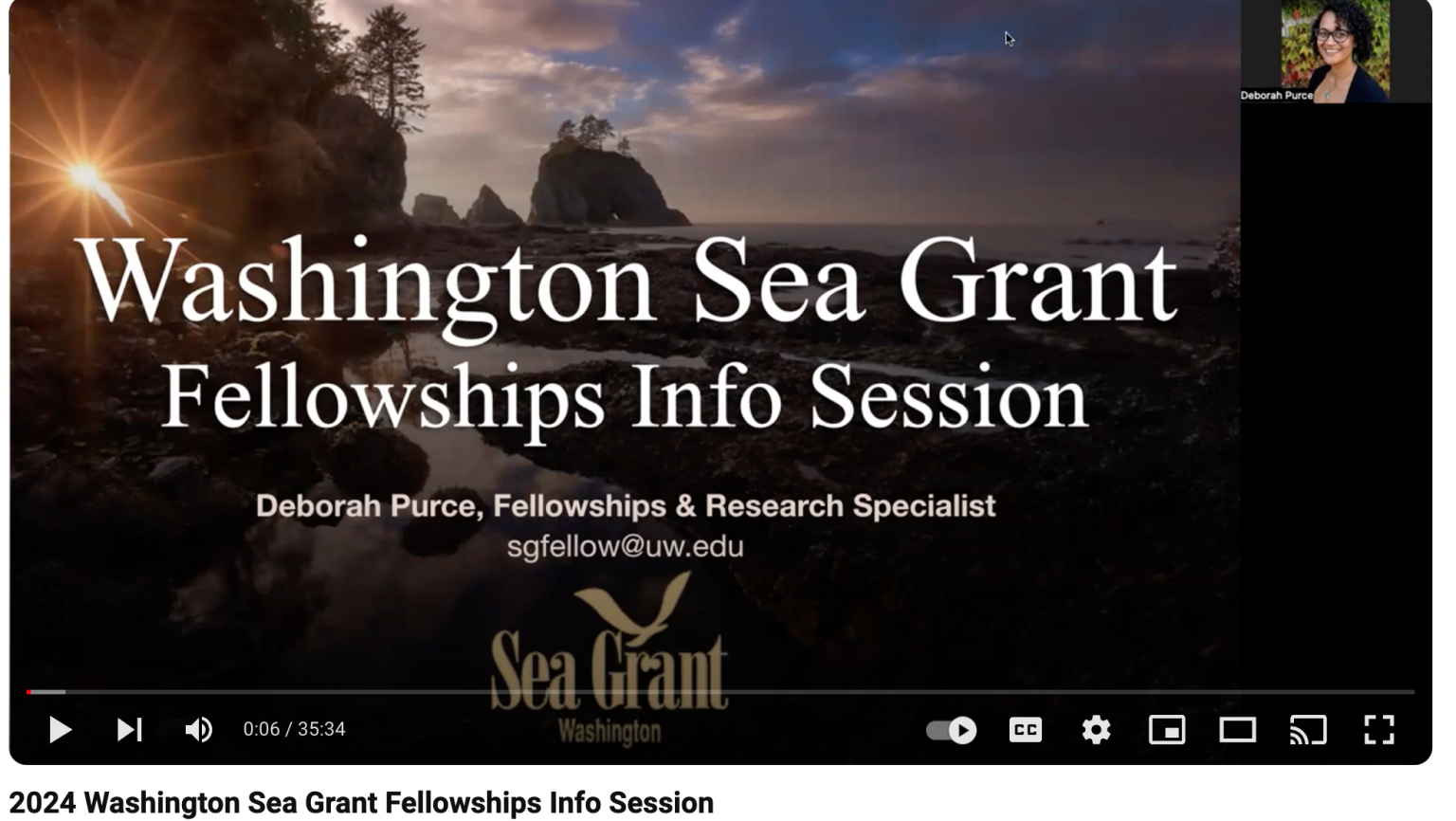 Fellowships – Washington Sea Grant